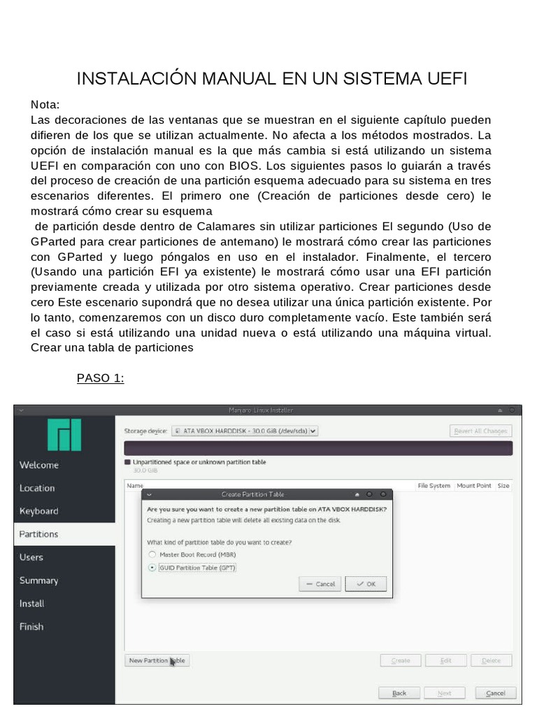 Manual de Instalacion de Efi | PDF | Arranque | Archivo de computadora