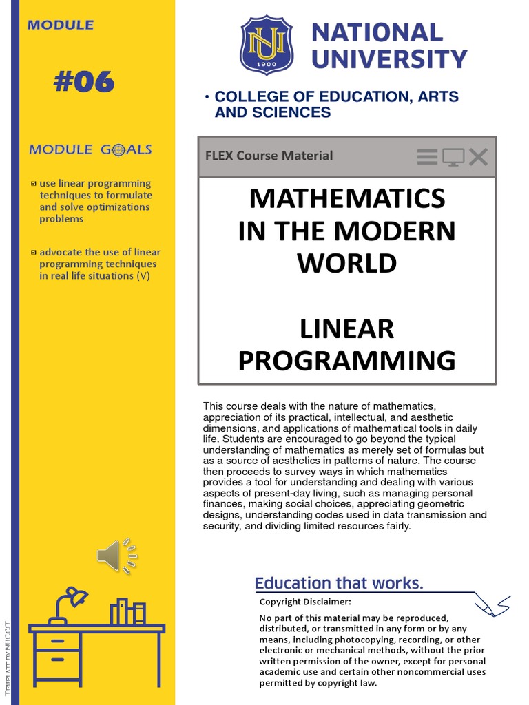 CM 6 MMW Chapter 6 Linear Programming | Download Free PDF | Linear Programming | Mathematical ...