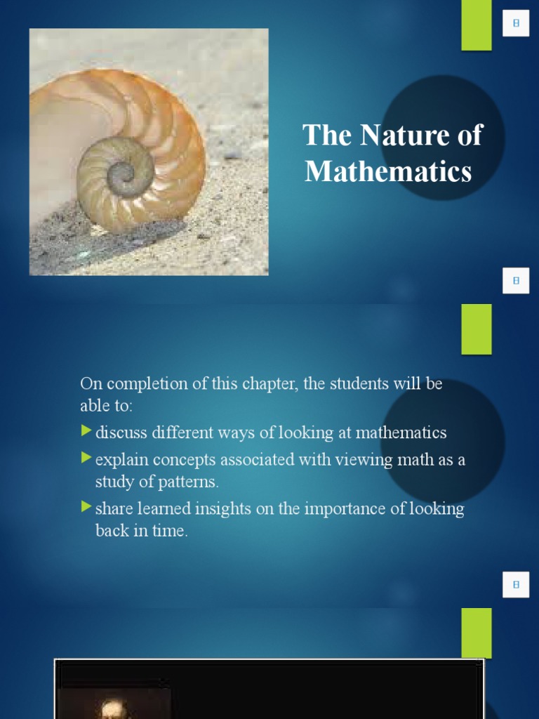 Nature of Mathematics | PDF | Pattern | Symmetry