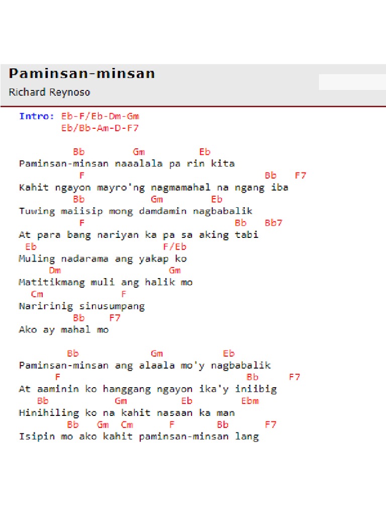 PAMINSAN MINSAN | PDF