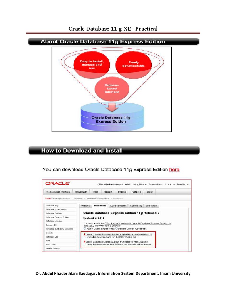 Oracle 11g XE Installation Guide | PDF