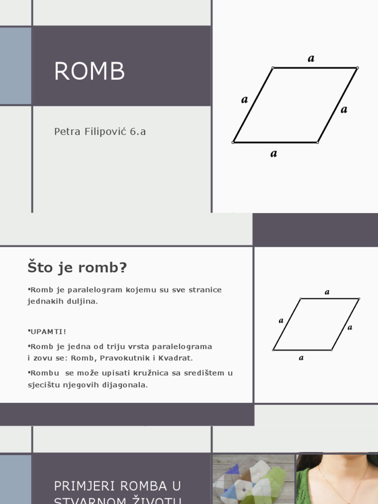 Romb Prezentacija Petra 6.a | PDF