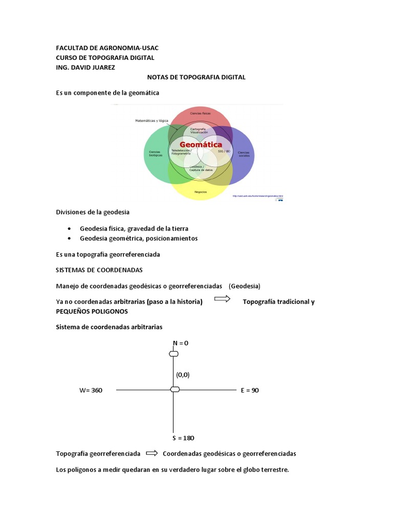 Notas de Topografia Digital | PDF | Geodesia | Science