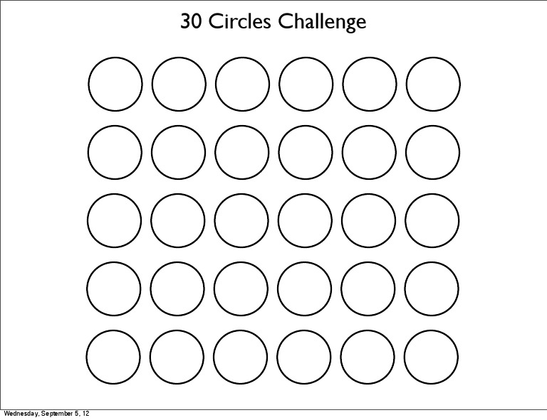 30 Circles Challenge | PDF