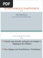 Lista de Paronimos Homonimos e Homofonos | PDF | Pronome | Roupas