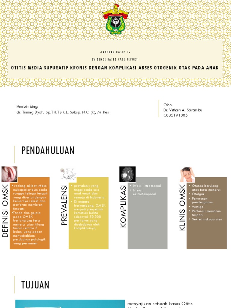 Otitis Media Supuratif Kronis dan Abses Otak pada Anak | PDF | Sains ...
