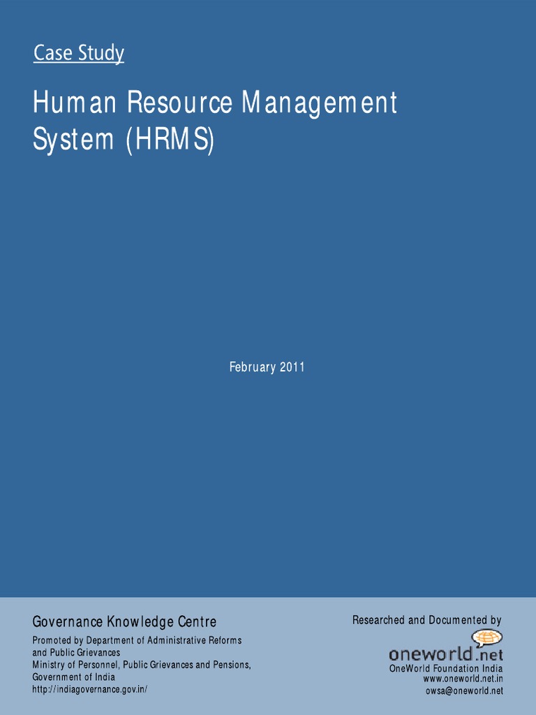 Pages 175 Human Resource Management System Hrms | PDF | Human Resource Management | Governance
