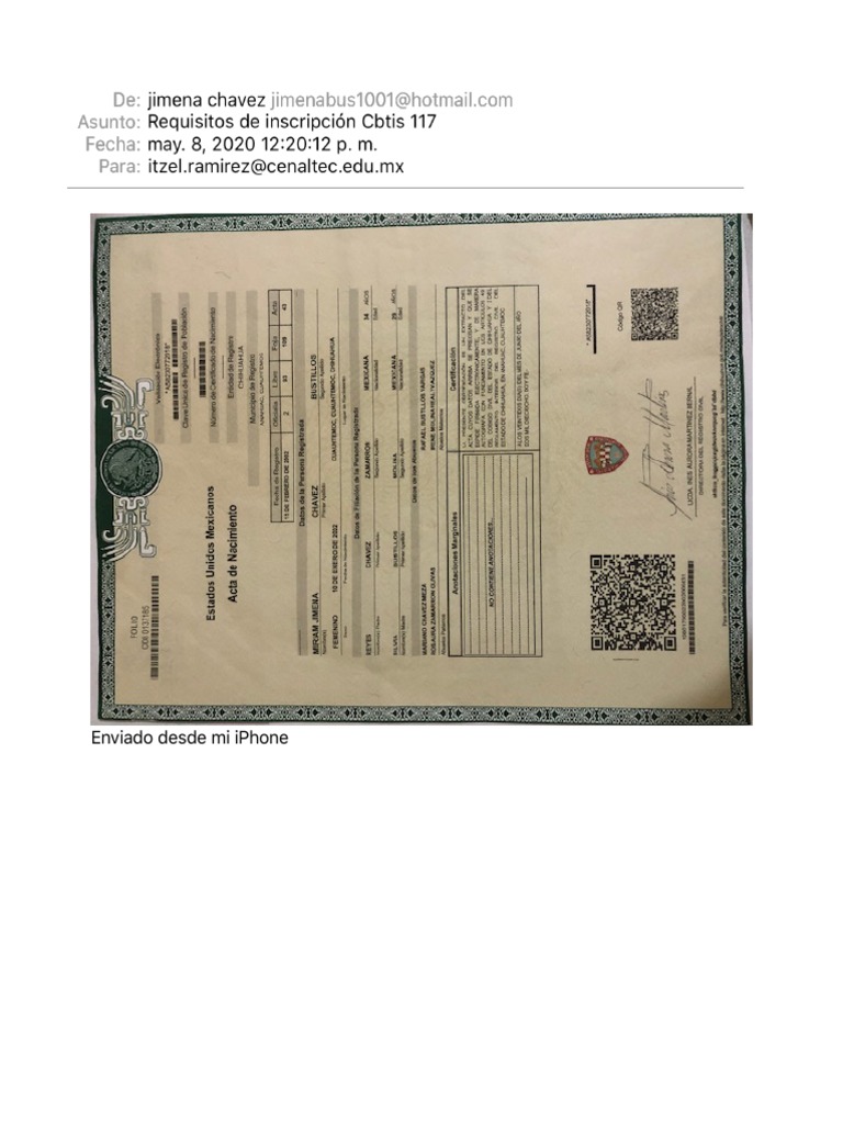 Requisitos de Inscripción Cbtis 117 | PDF