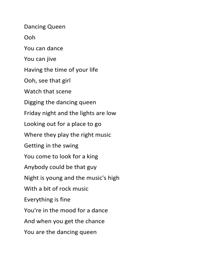 Dancing Queen | PDF