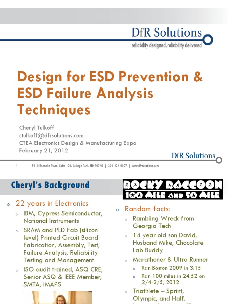 Design for ESD Prevention and FA - Feb 2012 | PDF | Electrostatic ...