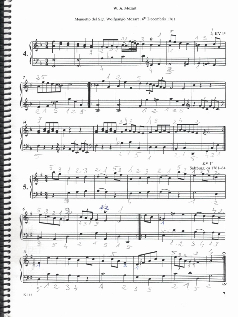 Partitura Mozart 1 | PDF