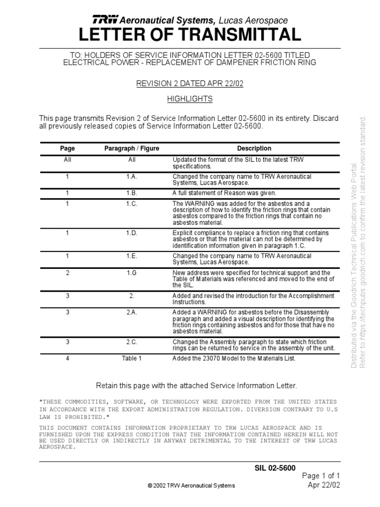 SIL 02-5600-02 (International) | PDF