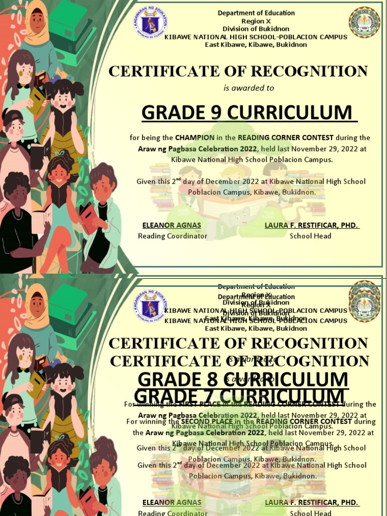 Cert 1 Final Araw NG Pagbasa | PDF