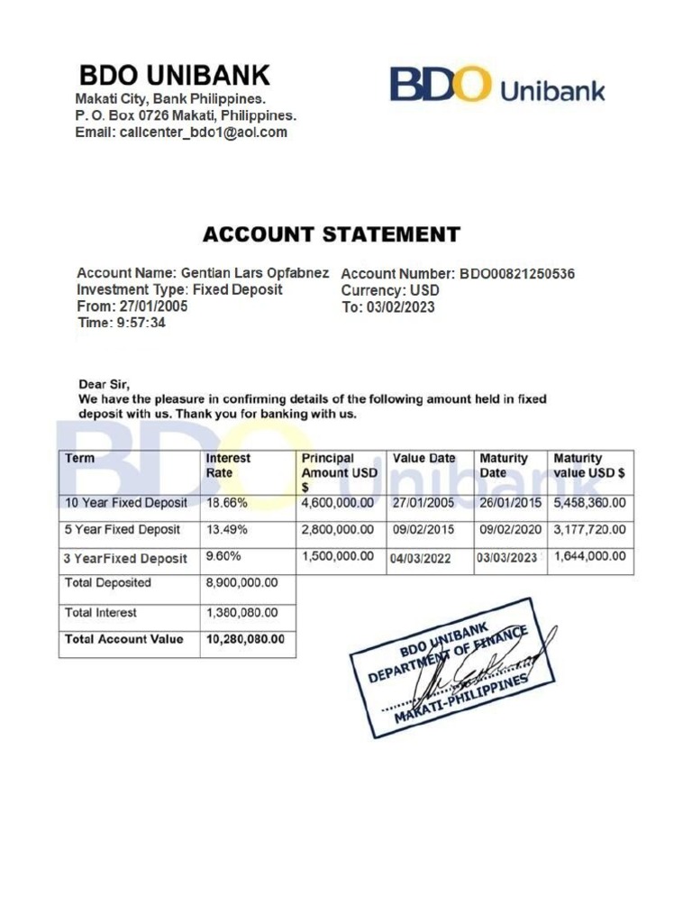 Account Statement | PDF