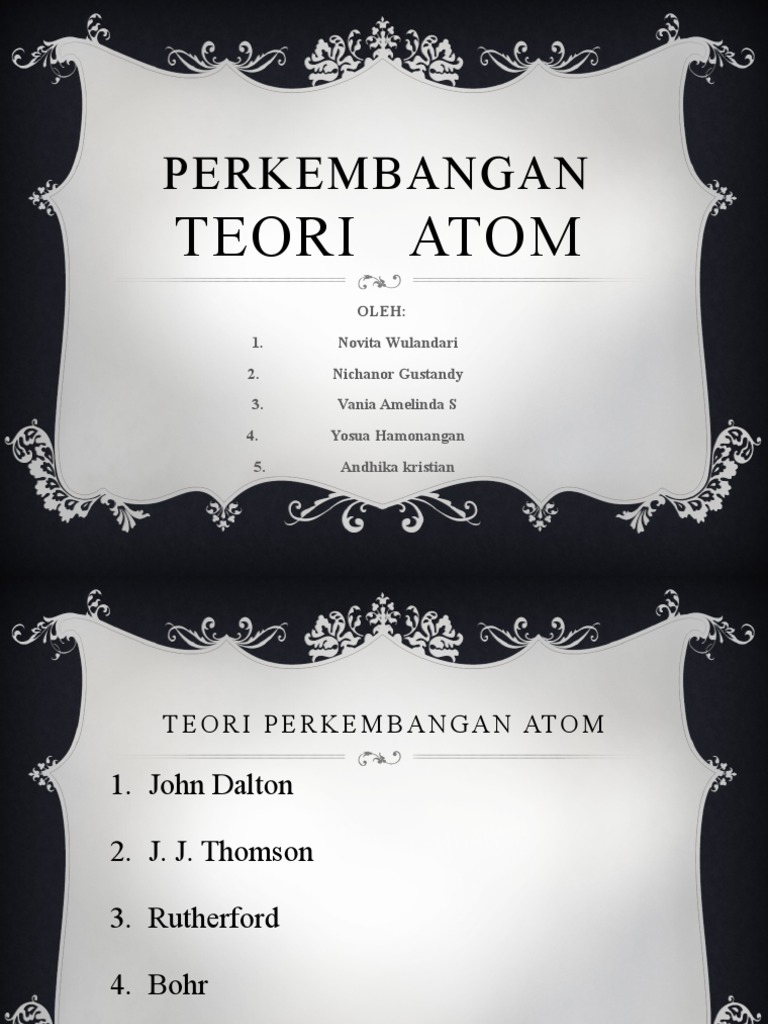 Perkembangan Teori Atom | PDF