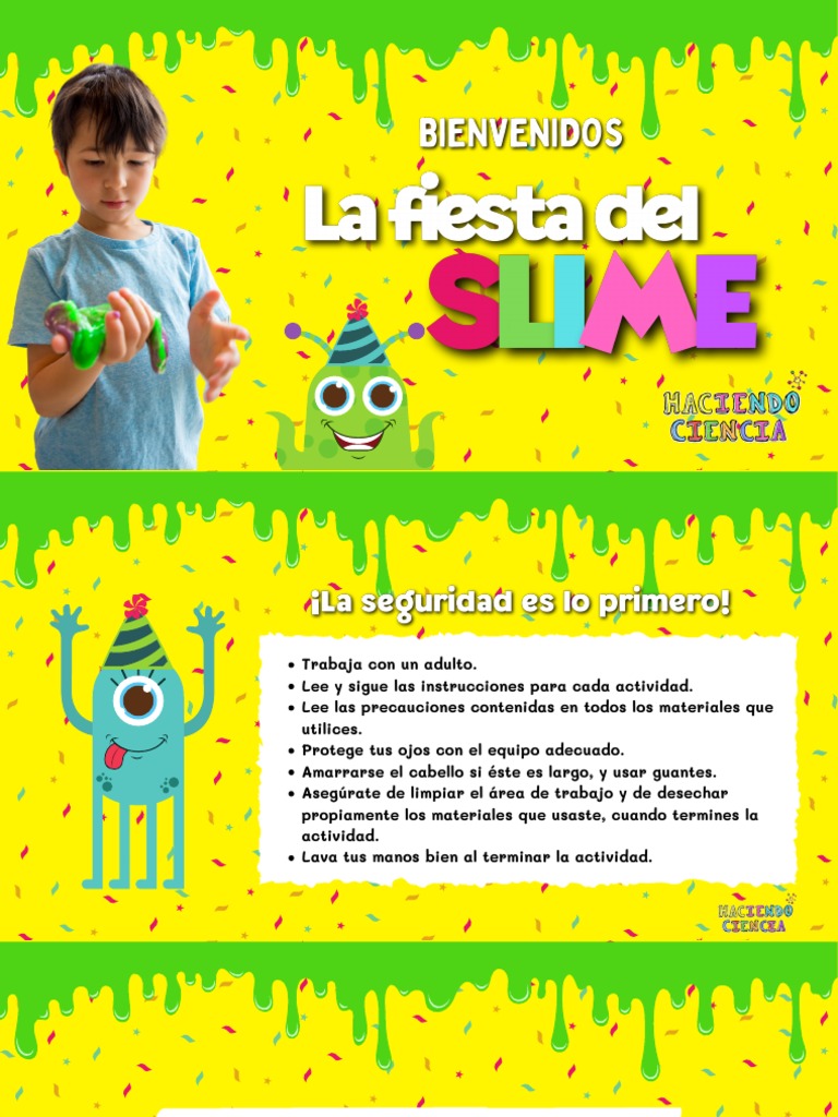 La Fiesta Del Slime | Descargar gratis PDF | Líquidos | Polímeros