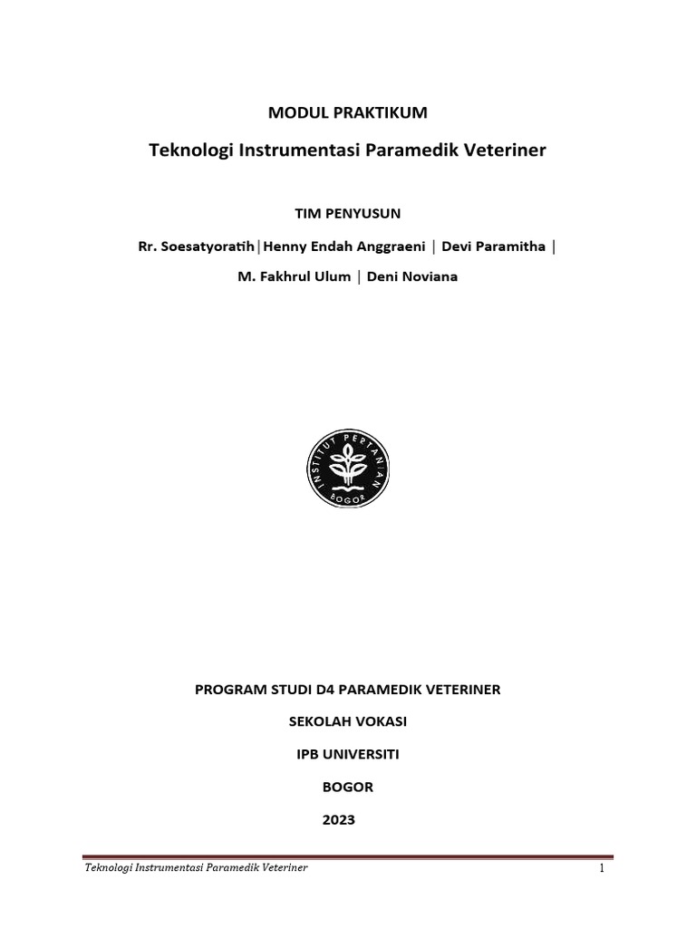 Modul Prakt Instr Diagn PVT | PDF