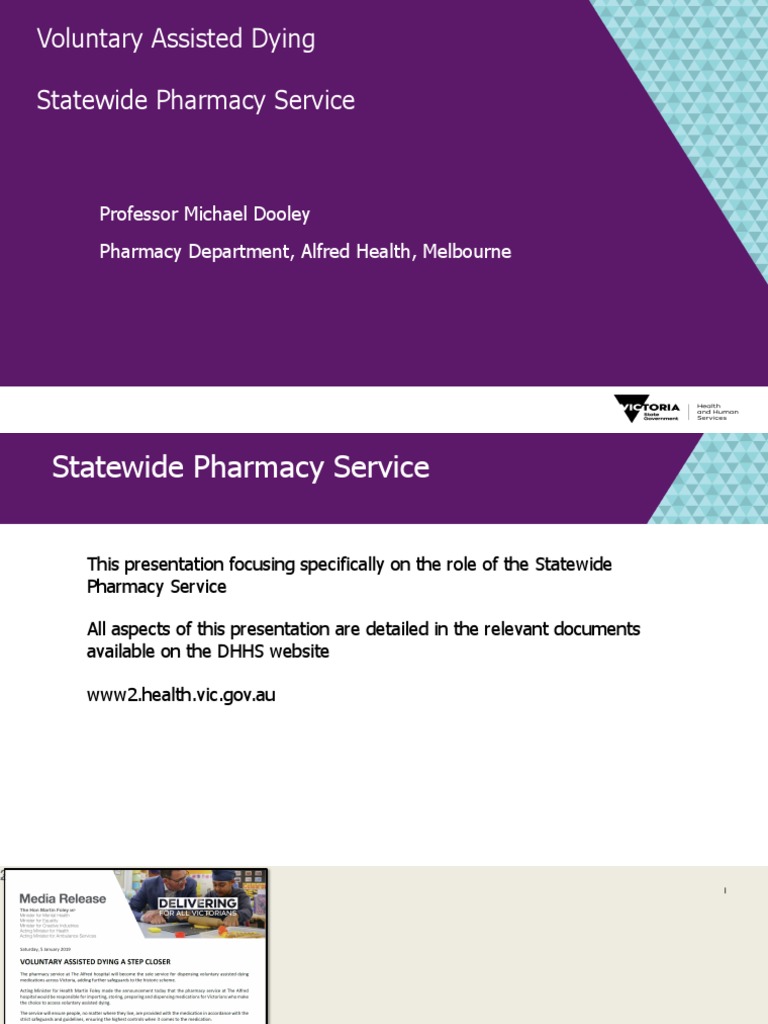 Voluntary Assisted Dying Pharmacy Guide | PDF | Medical Prescription ...