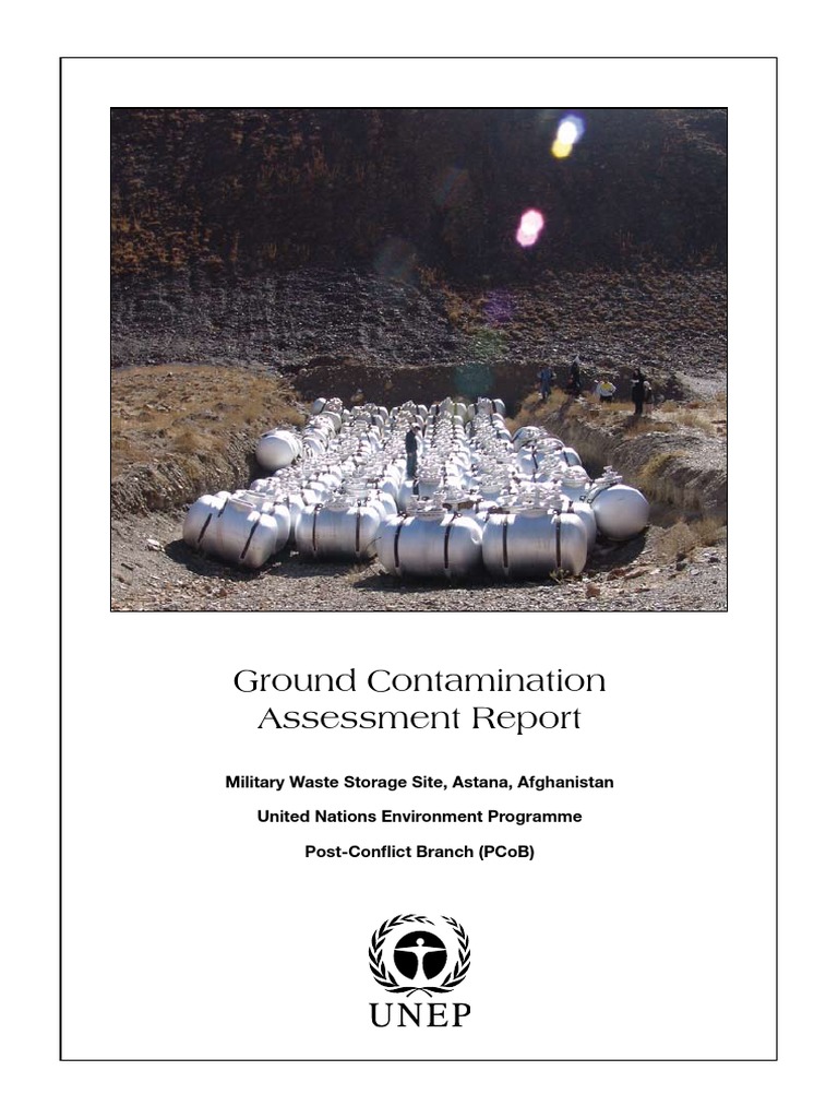 Ground Contamination Assessment Report Military Waste Storage Site ...