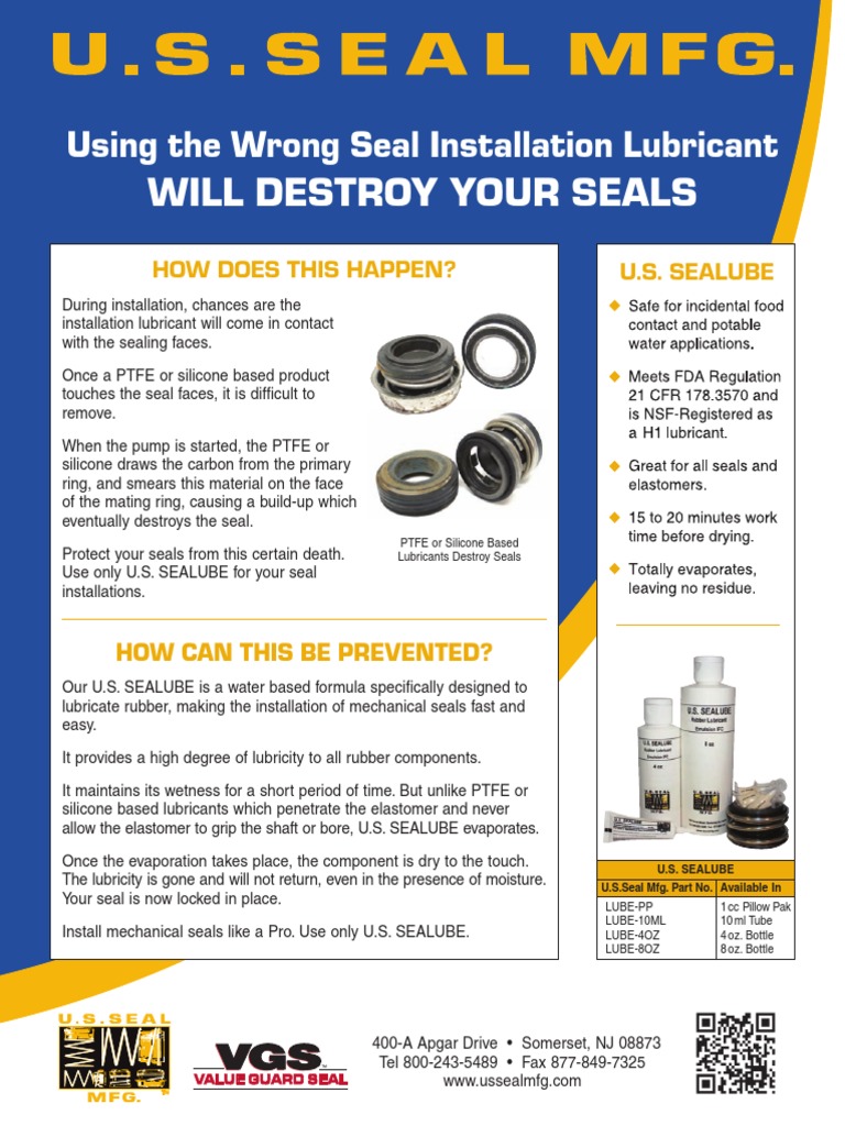 U S - Sealube | PDF