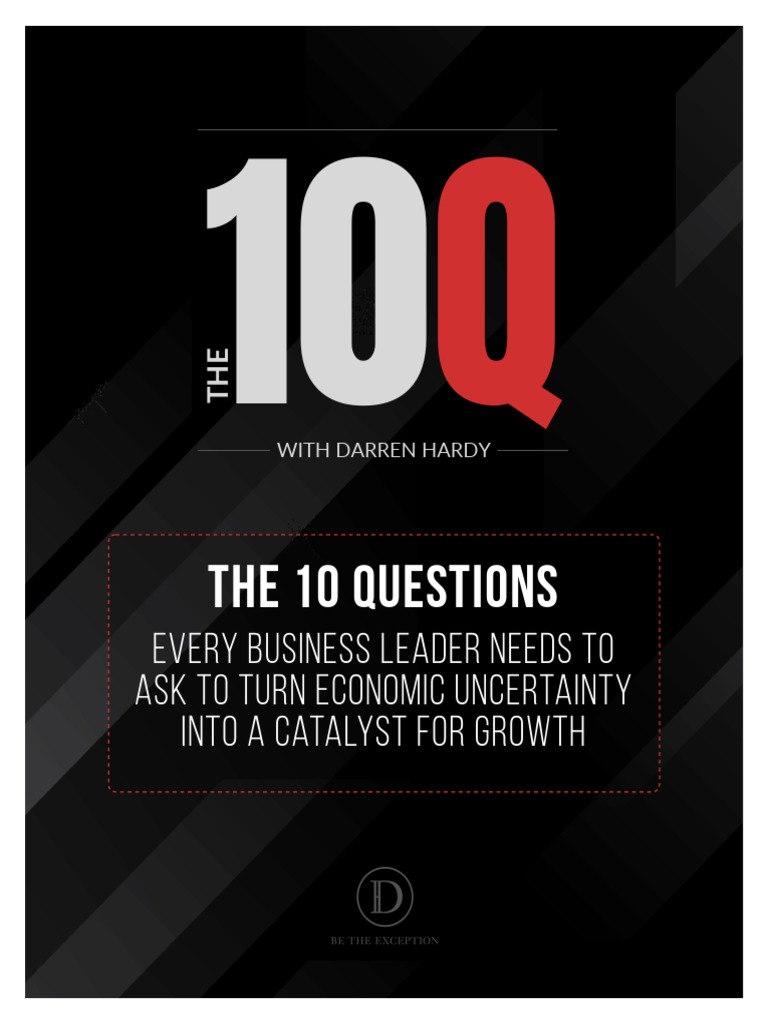 The 10 Questions With DARREN HARDY | PDF
