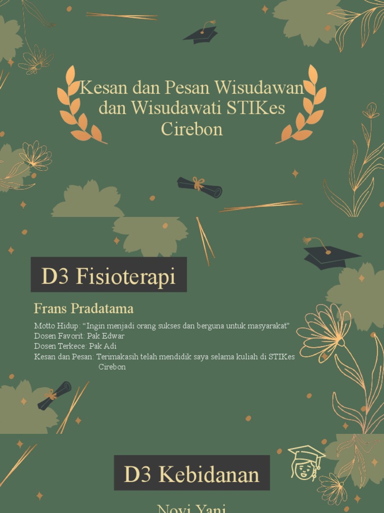 Kesan Dan Pesan Wisudawan | PDF Kesan Dan Pesan Wisudawan | PDF