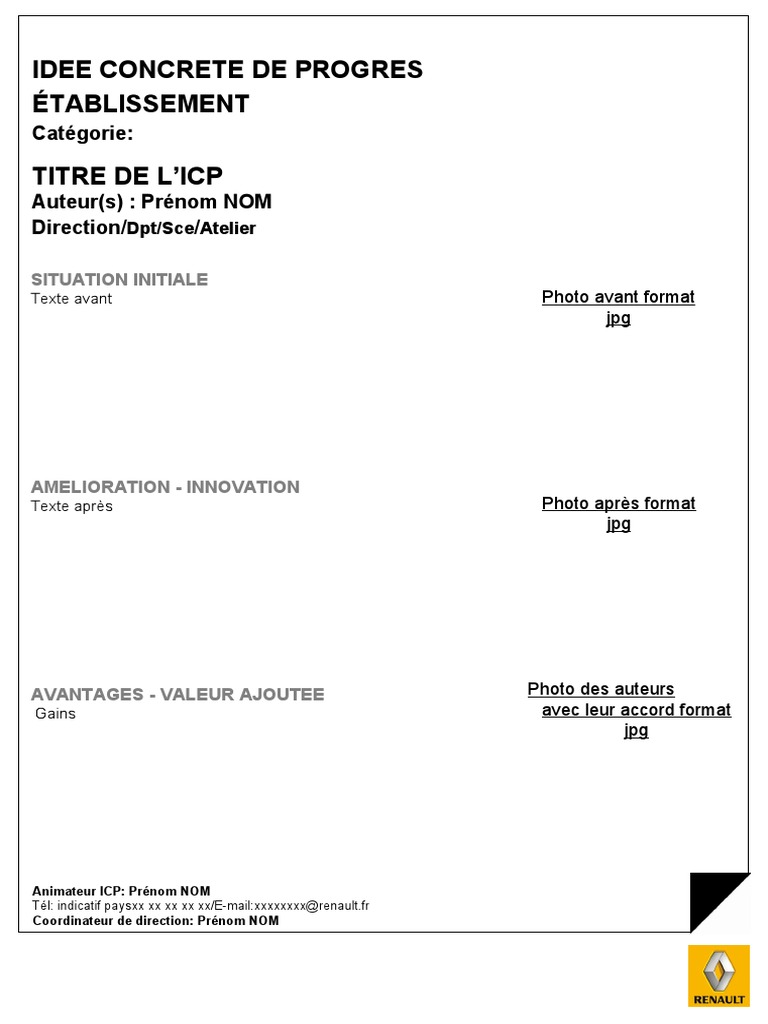 Annexe 2-Fiche Standard ICP | PDF