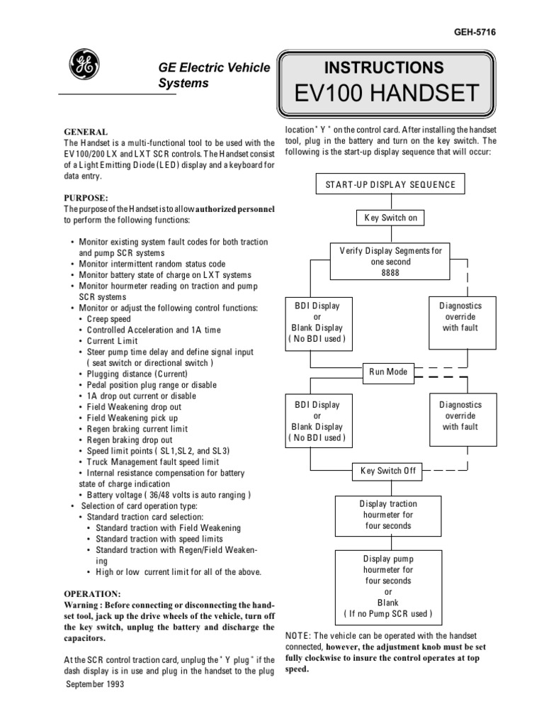 GE LX Handset Manual | PDF | Electric Motor | Switch