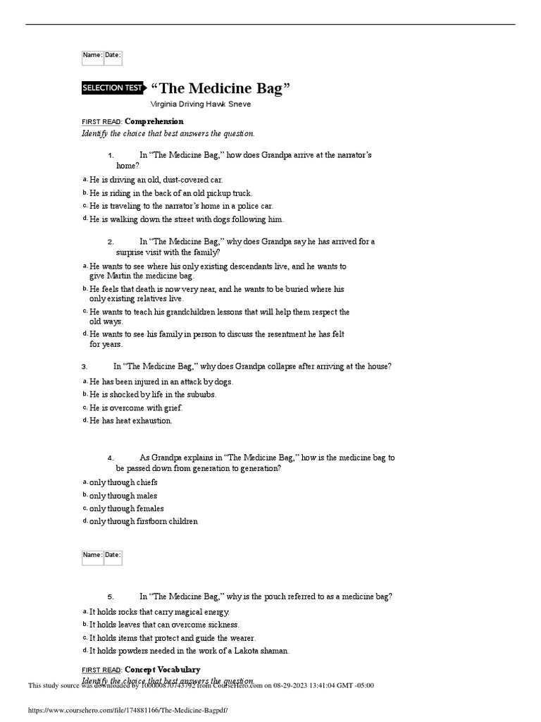 The Medicine Bag PDF | PDF