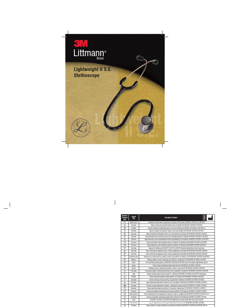 Manual - Littmann - Lightweight II SE - IFU-IFU | PDF