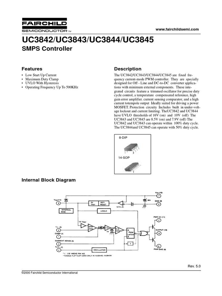 UC3842/UC3843/UC3844/UC3845: SMPS Controller | PDF | Electronic ...