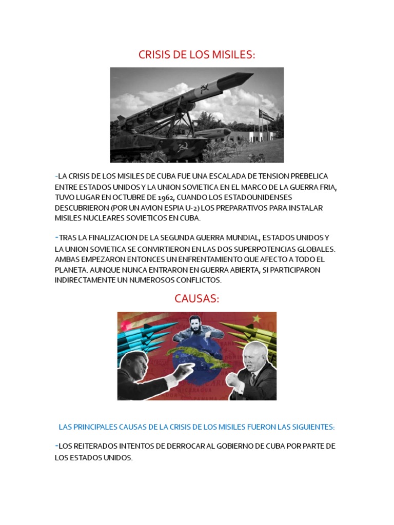 Crisis de Misiles en Cuba 1962 | PDF | Crisis de los misiles cubanos ...