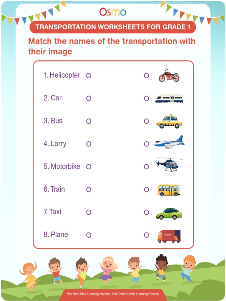 Transportation-Worksheets-for-Grade-1 | PDF