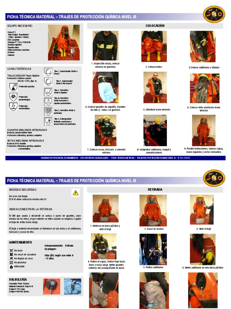 Pantalla62 RT TRAJES NRBQ NIVEL 3 | PDF | Materiales