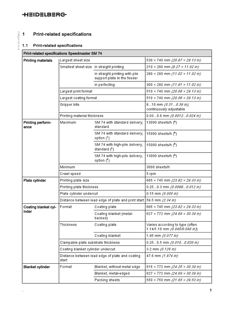 Especificações SM74 | PDF