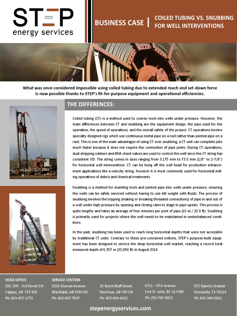 business-case-CT-Snubbing | PDF | Pipe (Fluid Conveyance) | Process ...