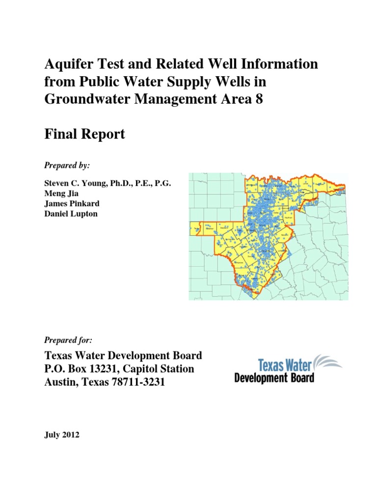 Aquifer Test | PDF | Hydrogeology | Aquifer
