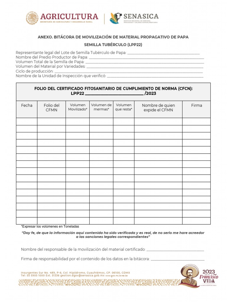 Rmdc-Bitacora Papa 2023 - LPP22 | PDF