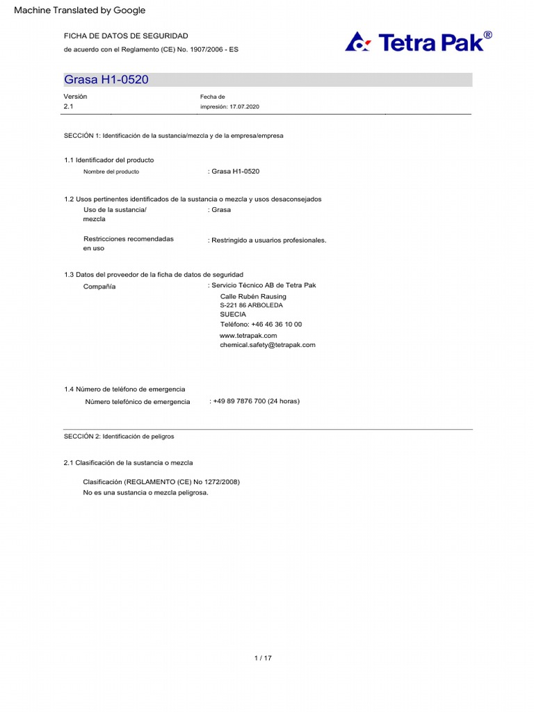 Ficha de Datos de Seguridad 374219 | PDF | Residuos | Toxicidad