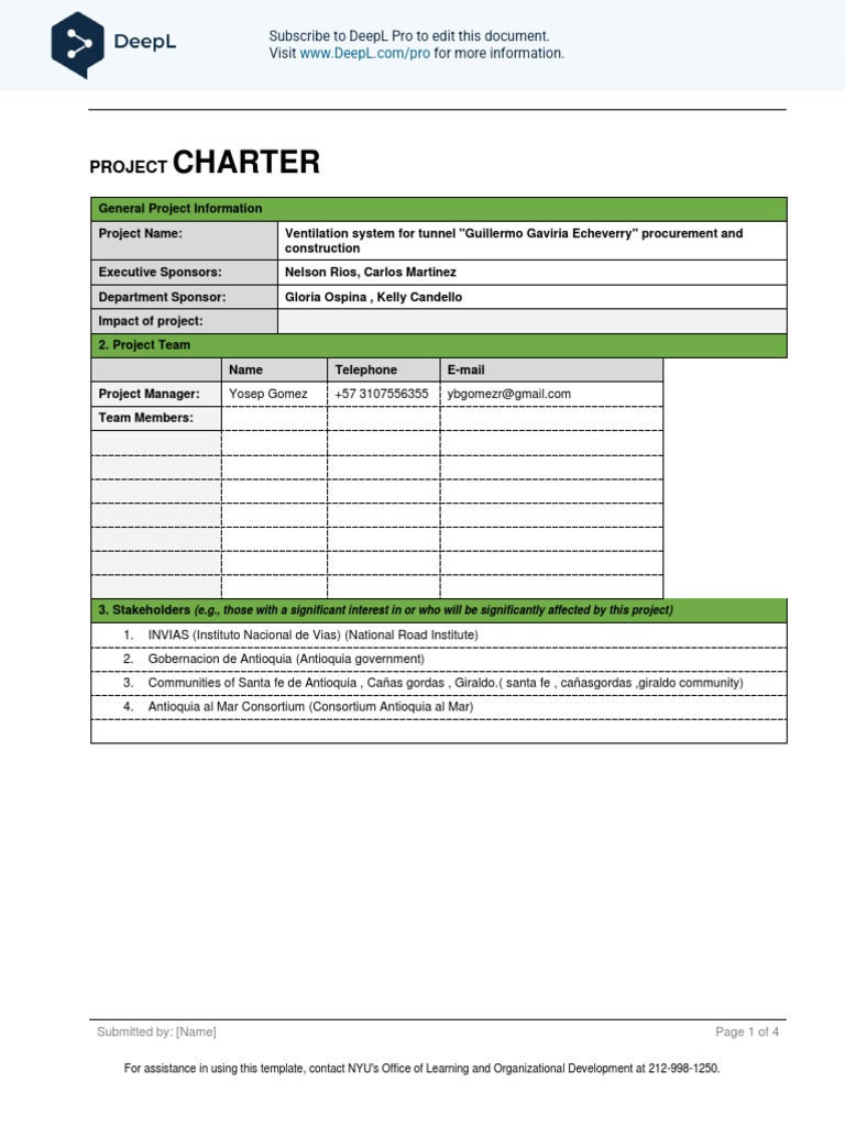 Project - Charter - PM SP en-US | PDF | System | Scada