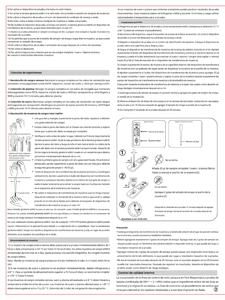 0-IFU - HIV+Syphilis Combo-230130-094443 | PDF