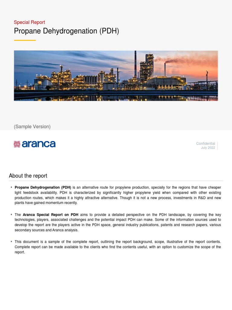 Propane de Hydrogen at I On PD H | PDF | Cracking (Chemistry) | Chemistry