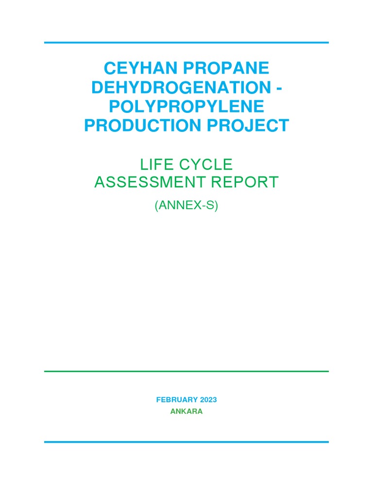 ANNEX-S Life Cycle Assessment Report - Final | PDF | Life Cycle ...