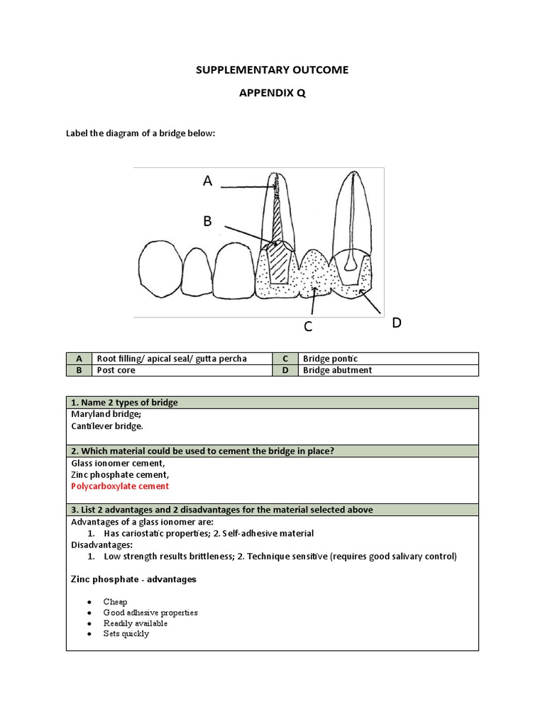 Supplementary Outcome Appendix Q | PDF | Dentistry Branches | Health ...