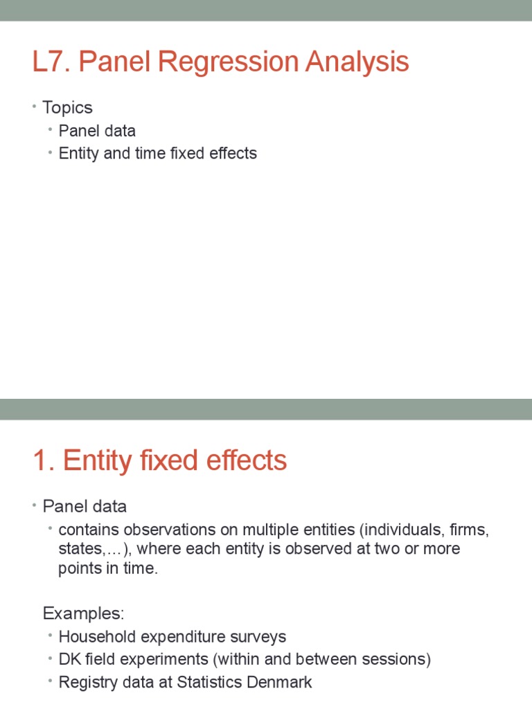 QM 7 Panel Regression Fixed Effects | PDF | Coefficient Of Determination | Fixed Effects Model
