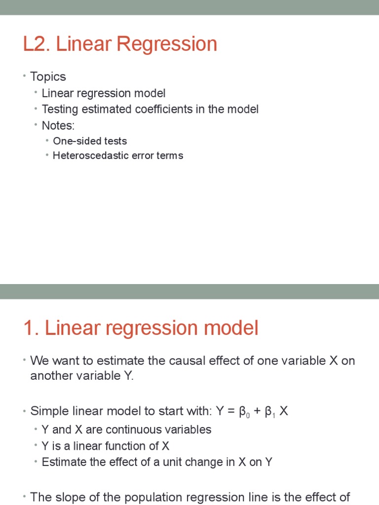 QM 2 Linear Regression | PDF | Ordinary Least Squares | Estimator
