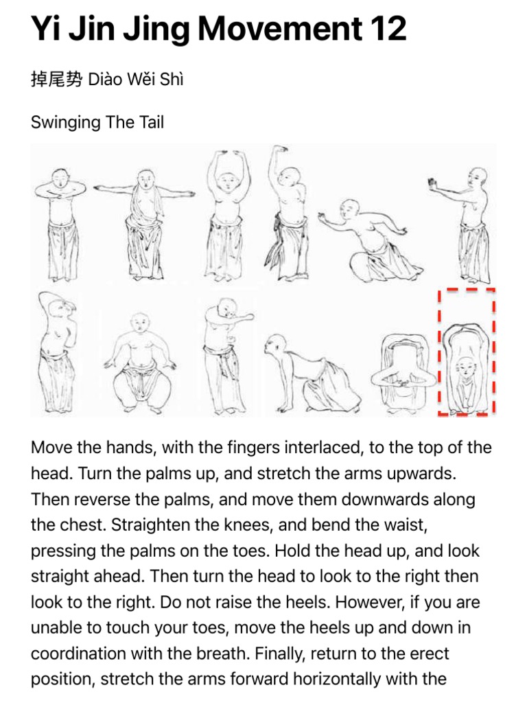 Yi Jin Jing Movement 12 | PDF