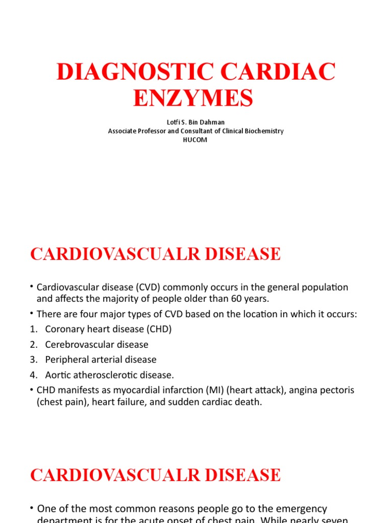 Diagnostic Cardiac Enzymes | PDF Diagnostic Cardiac Enzymes | PDF