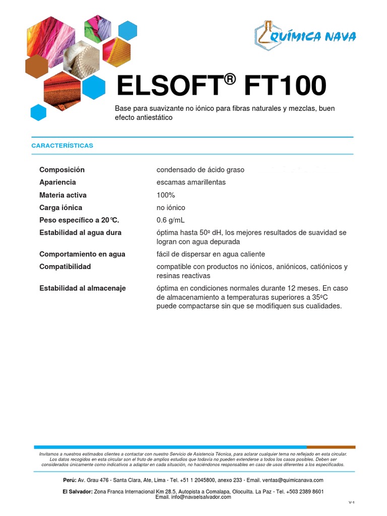Elsoft FT100 | PDF | Agua | Materiales