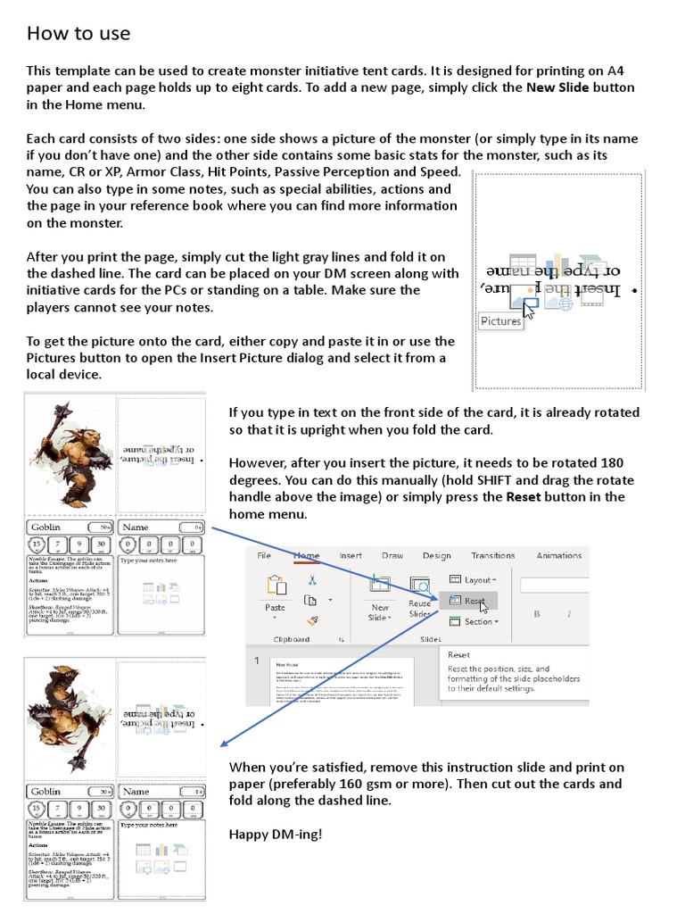 Monster Initiative Cards | PDF